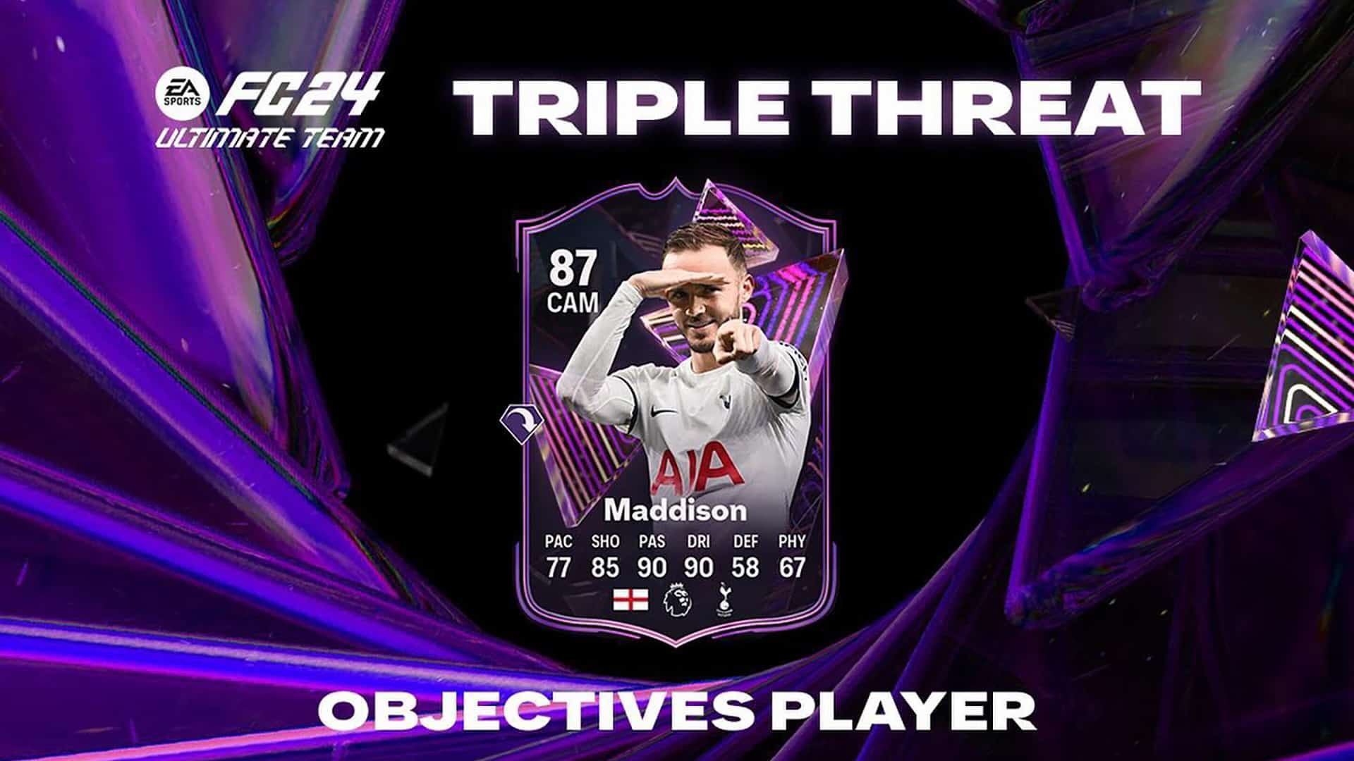 EA FC 24 James Maddison Triple Threat Objectives - FifaUltimateTeam.it - UK