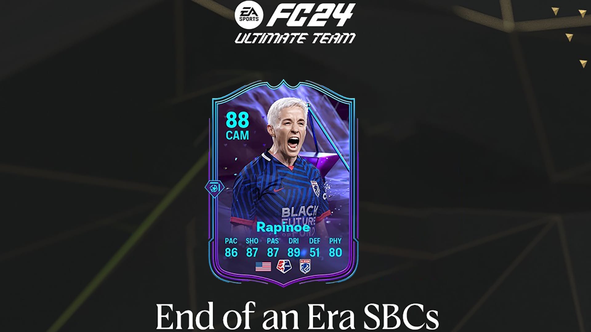 EA FC 24 SBC Megan Rapinoe EOAE: The End Of An Era Card of the American ...