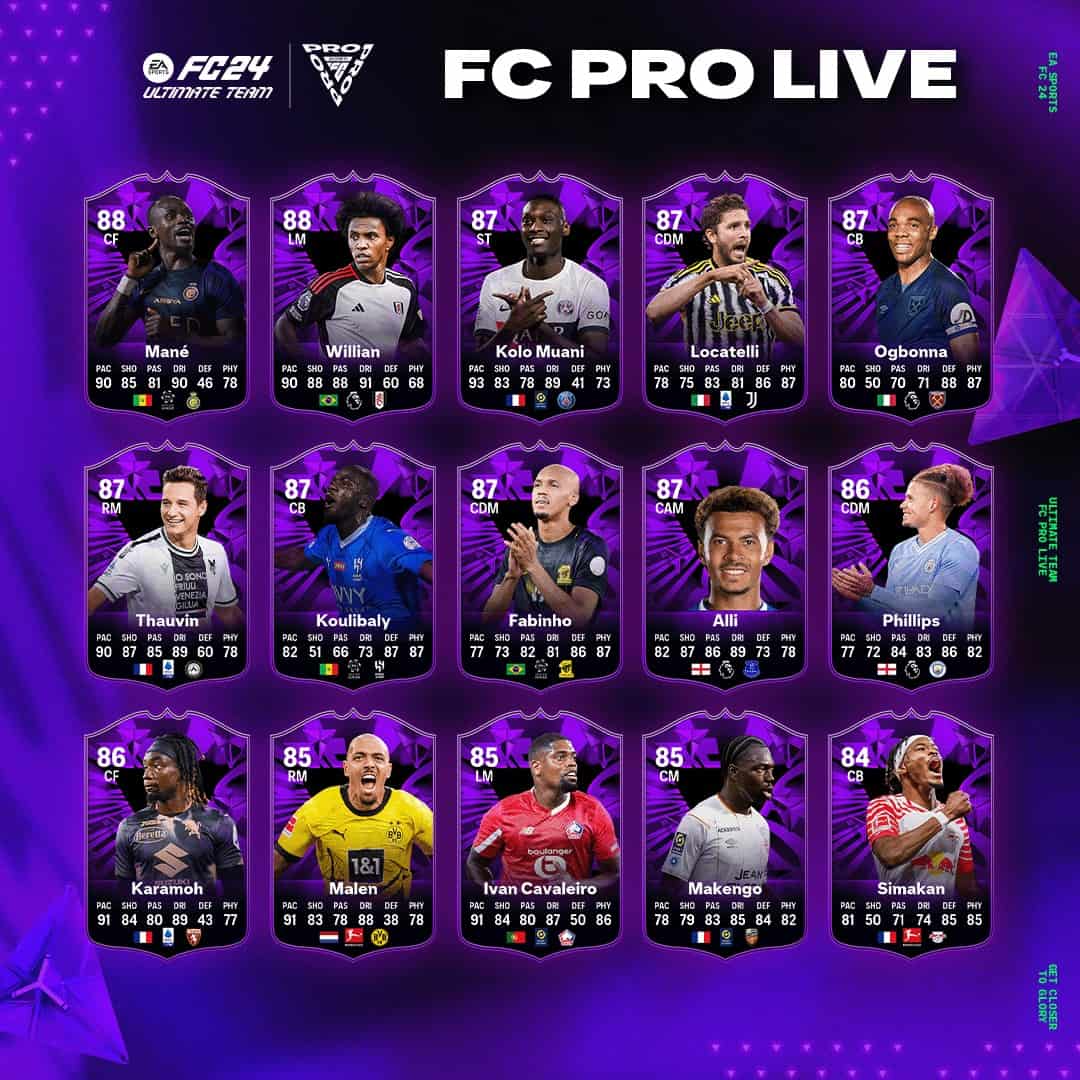 EA FC 24 PRO Live Team Release and Leaks | FifaUltimateTeam.it - UK