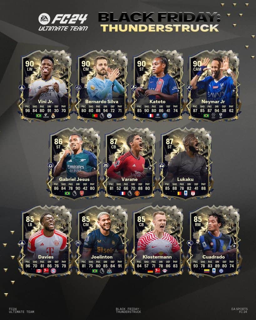 EA FC 24 Icons Thunderstruck Black Friday Mini Release and Leaks ...