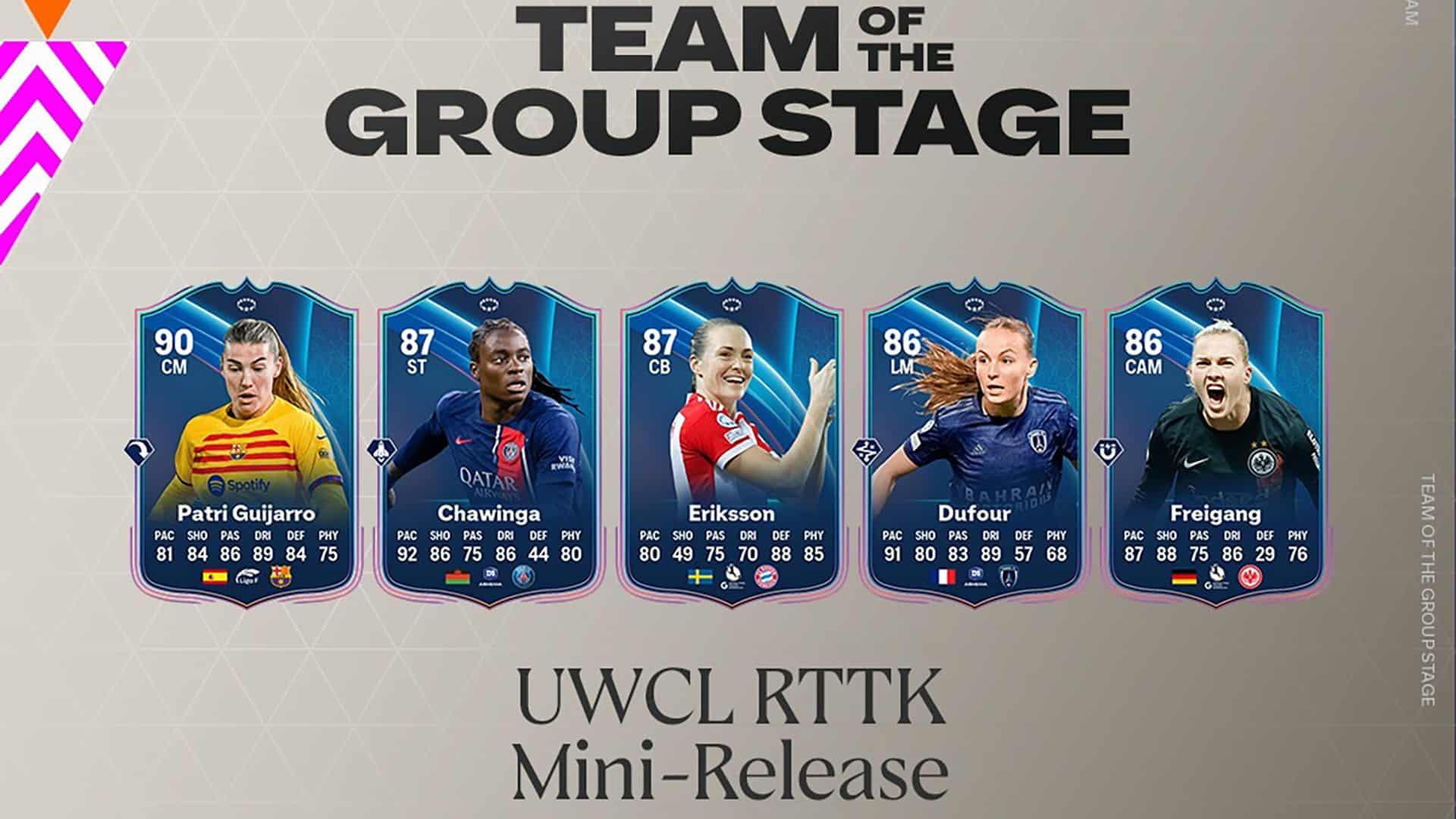 FC 24 TOTGS Team Of The Group Stage Mini Release 1 and Leaks - Uefa ...