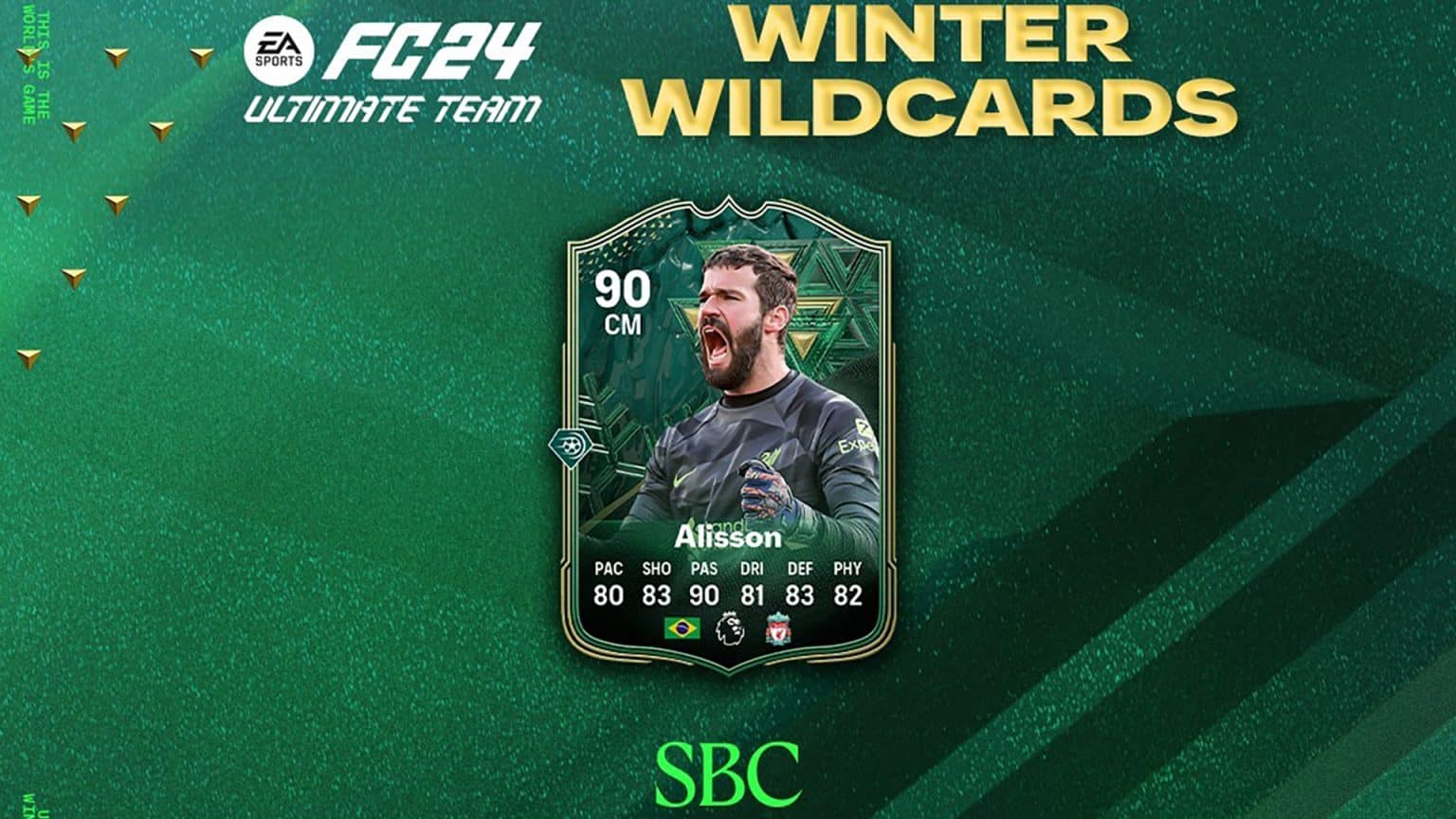 EA FC 24 SBC Alisson Winter Wildcards - Cost, Cheapest Solutions ...