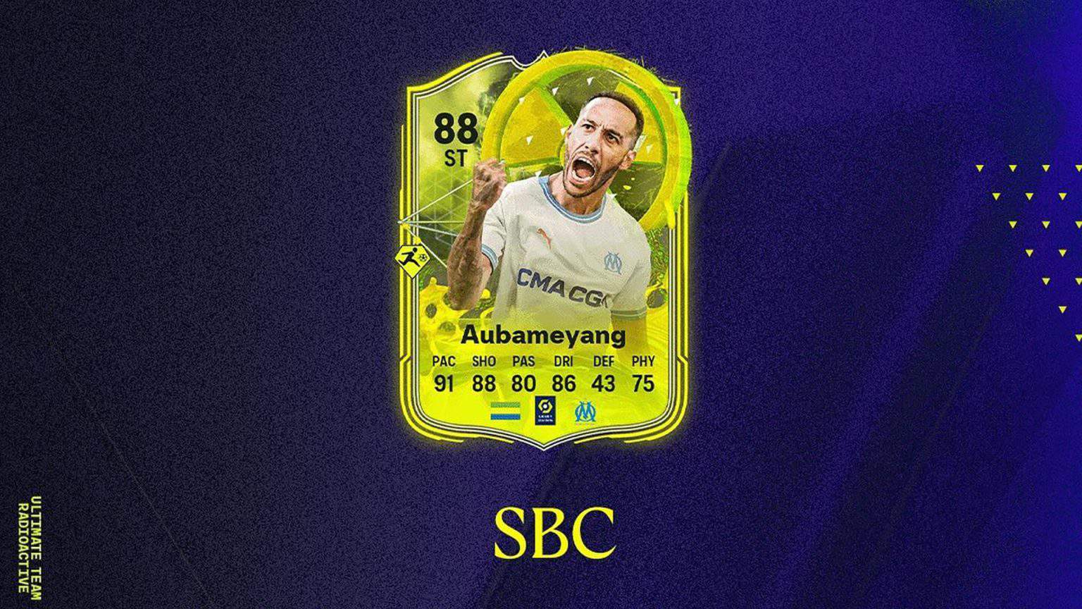 EA FC 24 SBC Pierre Emerick Aubameyang Radioactive Cheapest Solutions ...