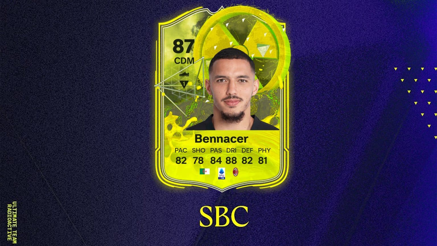 FC 24 Ismael Bennacer Radioactive SBC Cheapest Solution ...