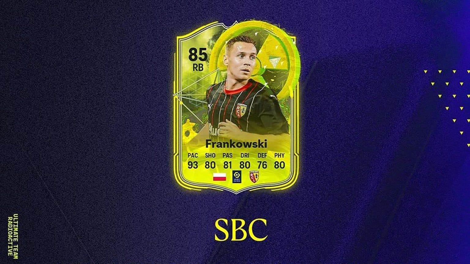 EA FC 24 SBC Przemyslaw Frankowski Radioactive Cheapest Solution ...