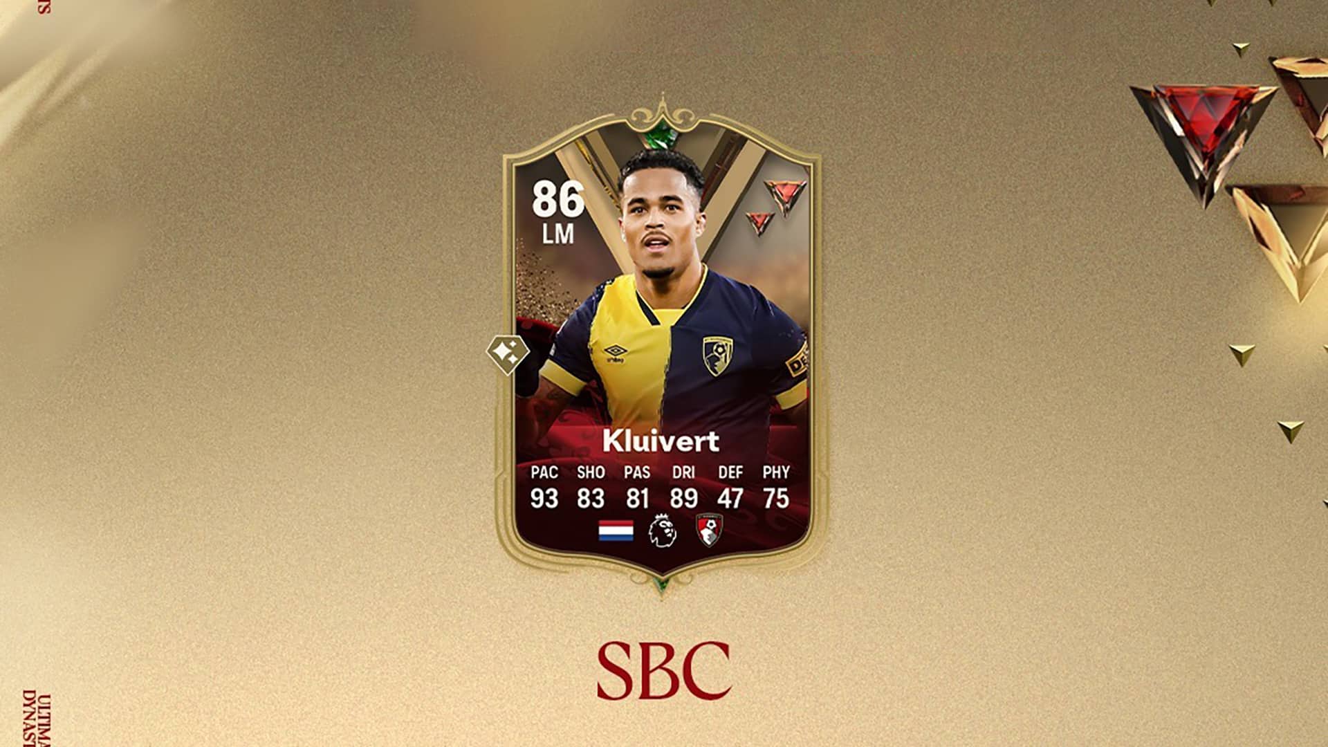 FC 24 SBC Justin Kluivert Ultimate Dynasties - FifaUltimateTeam.it - UK