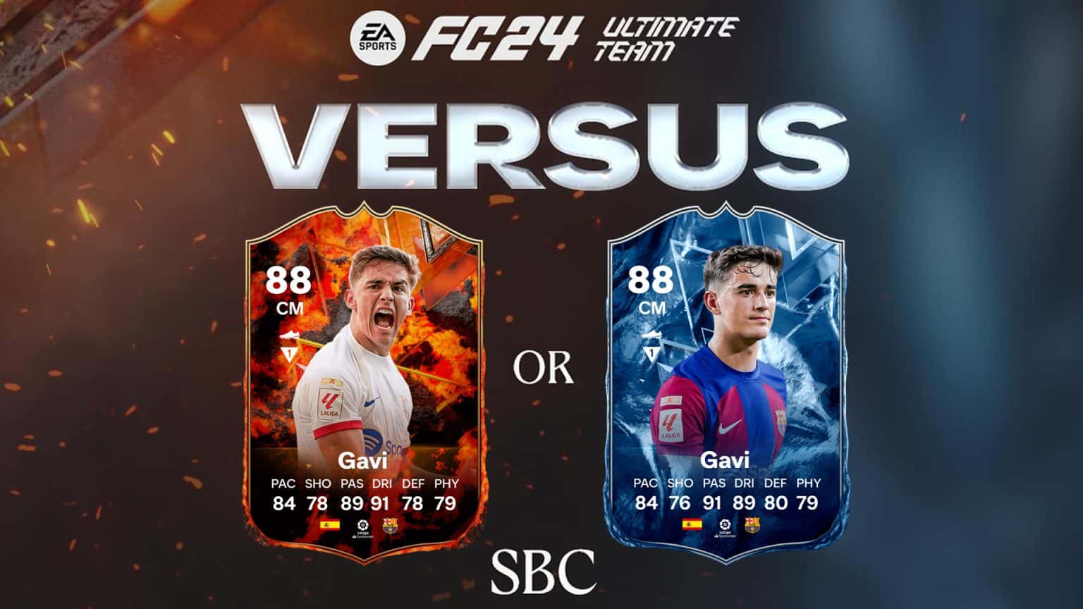 EA FC 24 SBC Gavi Fire Versus Ice – Which one to choose ...