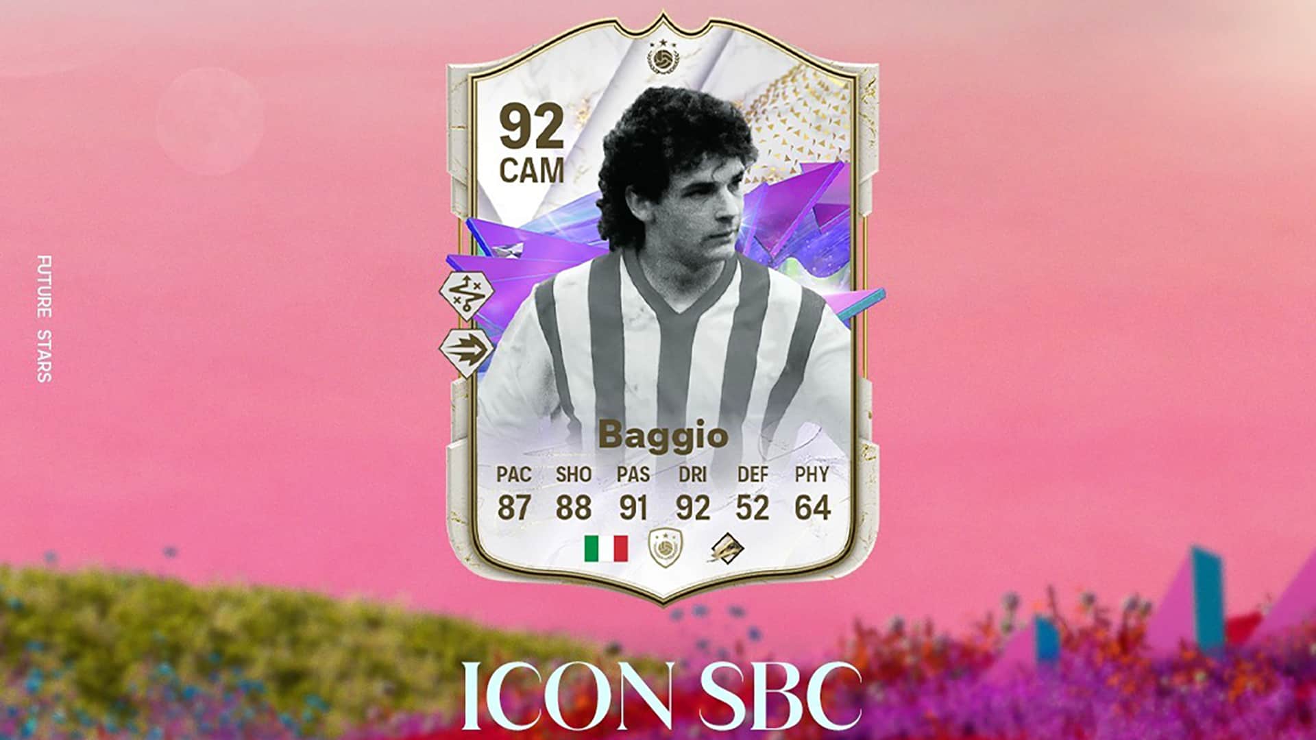 EA FC 24 SBC Roberto Baggio Future Stars Icon: Cost And Cheapest ...