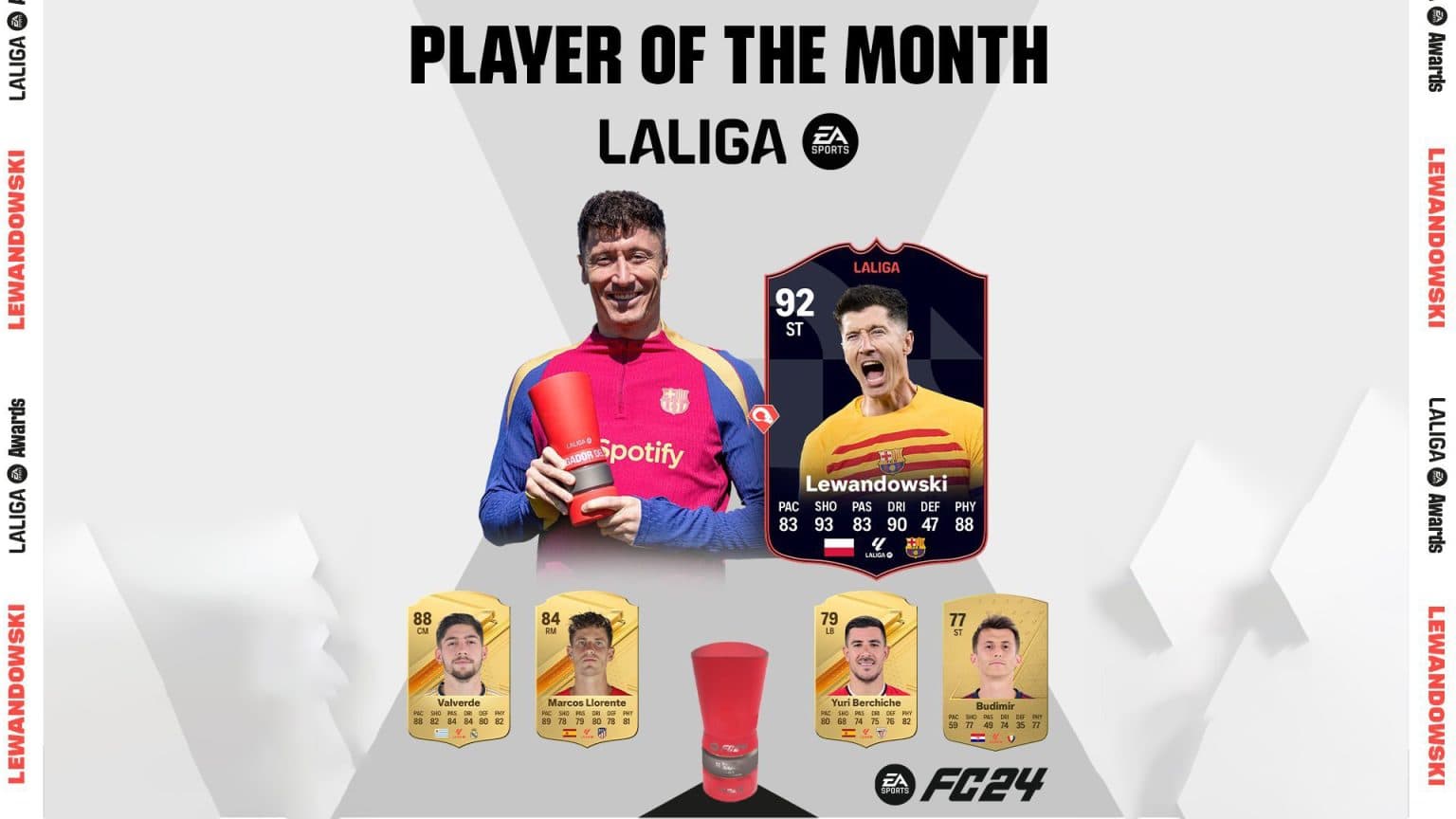 EA FC 24 SBC Robert Lewandowski POTM LaLiga February Cheapest Solutions ...