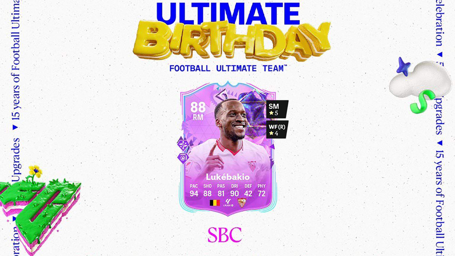 EA FC 24 Dodi Lukébakio Ultimate Birthday SBC - FifaUltimateTeam.it - UK