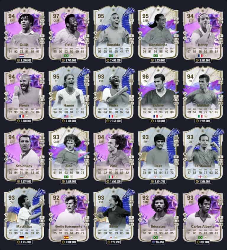 EA FC 24 SBC 89+ Encore Icon Player Pick Top Rewards List And Cheapest ...