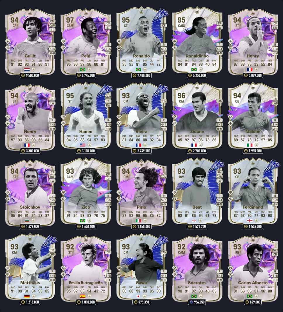 EA FC 24 SBC 89+ Encore Icon Player Pick Top Rewards List And Cheapest Solutions ...