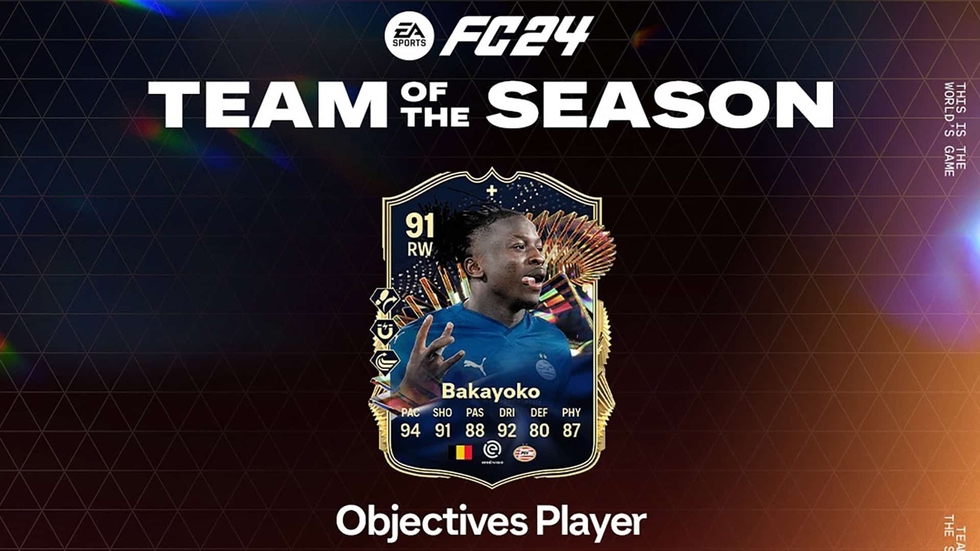 EA FC 24 Johan Bakayoko TOTS Plus Objectives And Review ...