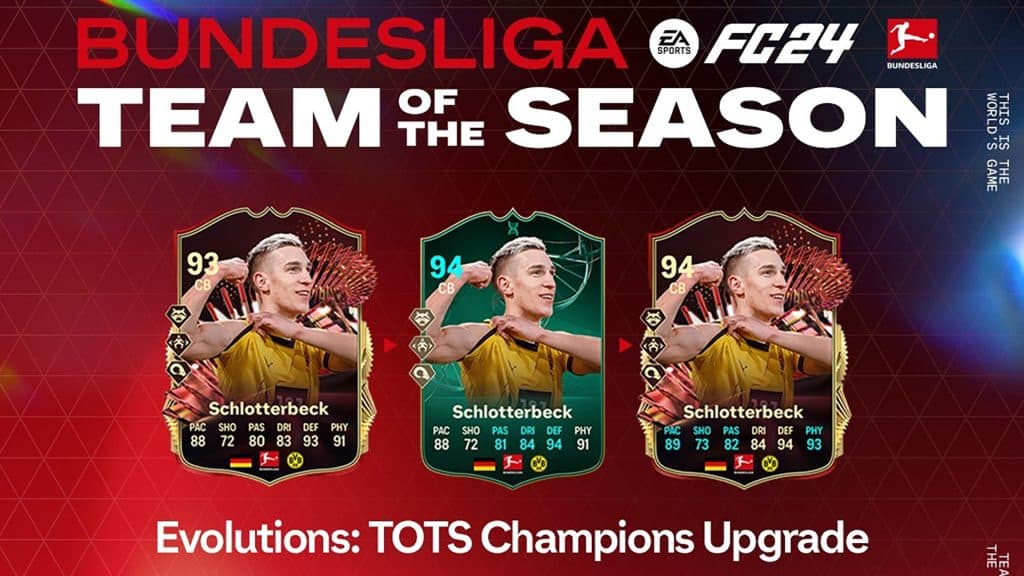 EA FC 24 TOTS Champions Upgrade Evolution - FifaUltimateTeam.it - UK