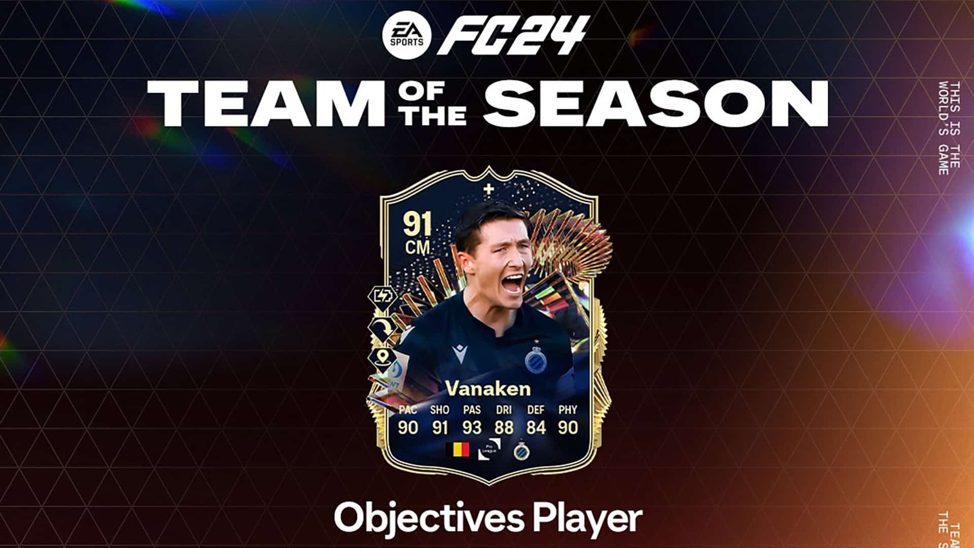 EA FC 24 Hans Vanaken TOTS Objectives And Review - FifaUltimateTeam.it - UK