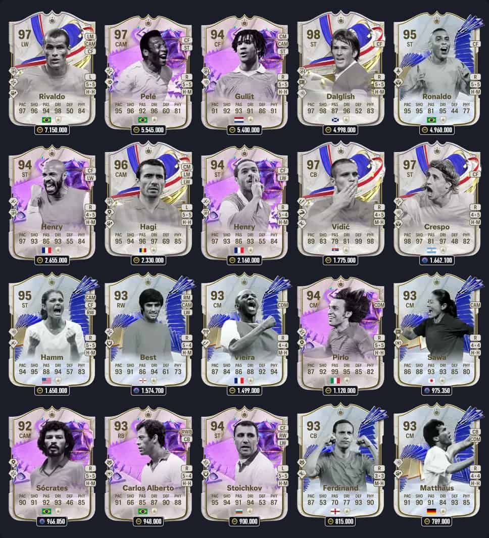 EA FC 24 91+ Encore Icon Player Pick SBC Top Rewards List And Solutions - FifaUltimateTeam.it - UK