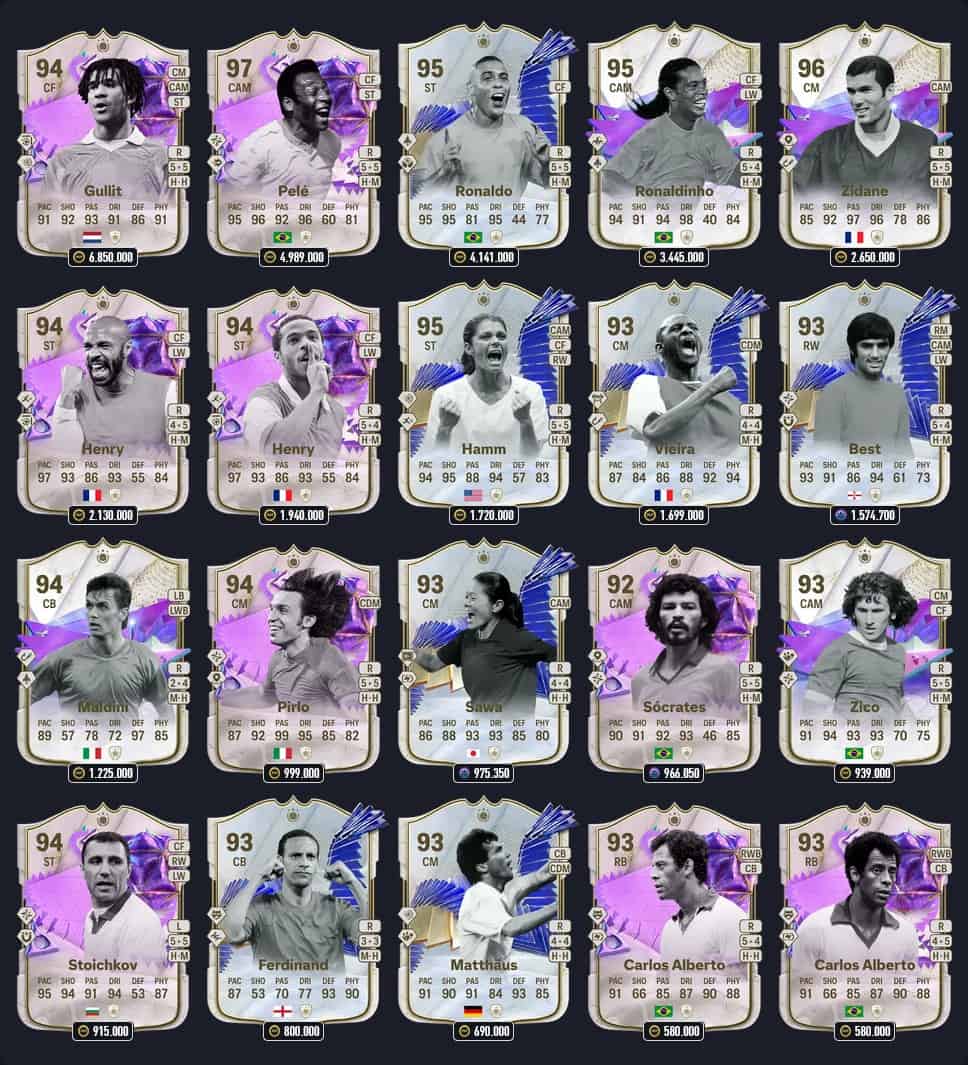 EA FC 24 90+ Encore Icon Player Pick SBC: Top Rewards List And Cheapest ...