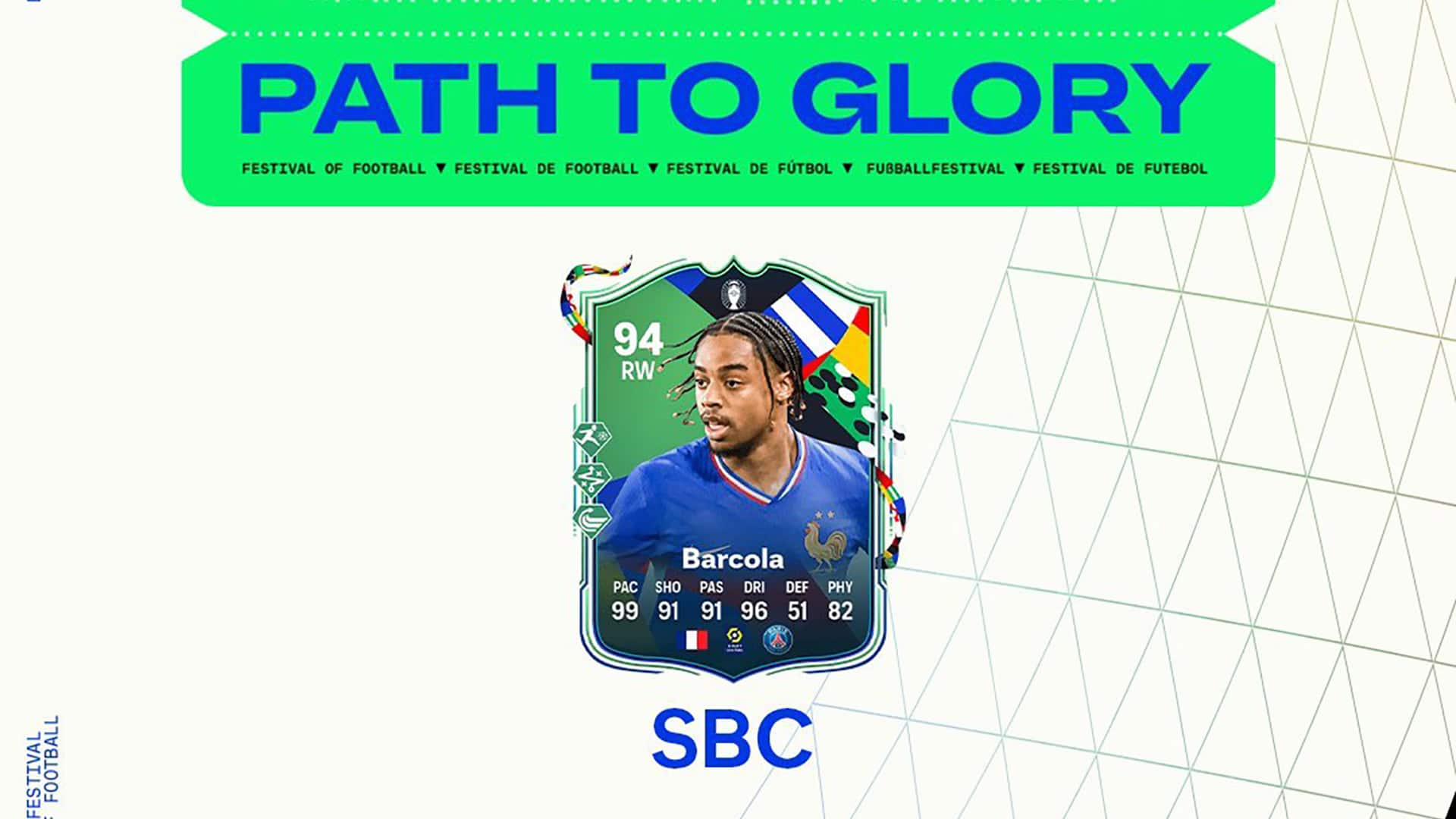 EA FC 24 Bradley Barcola PTG Path To Glory SBC Review And Cheapest ...