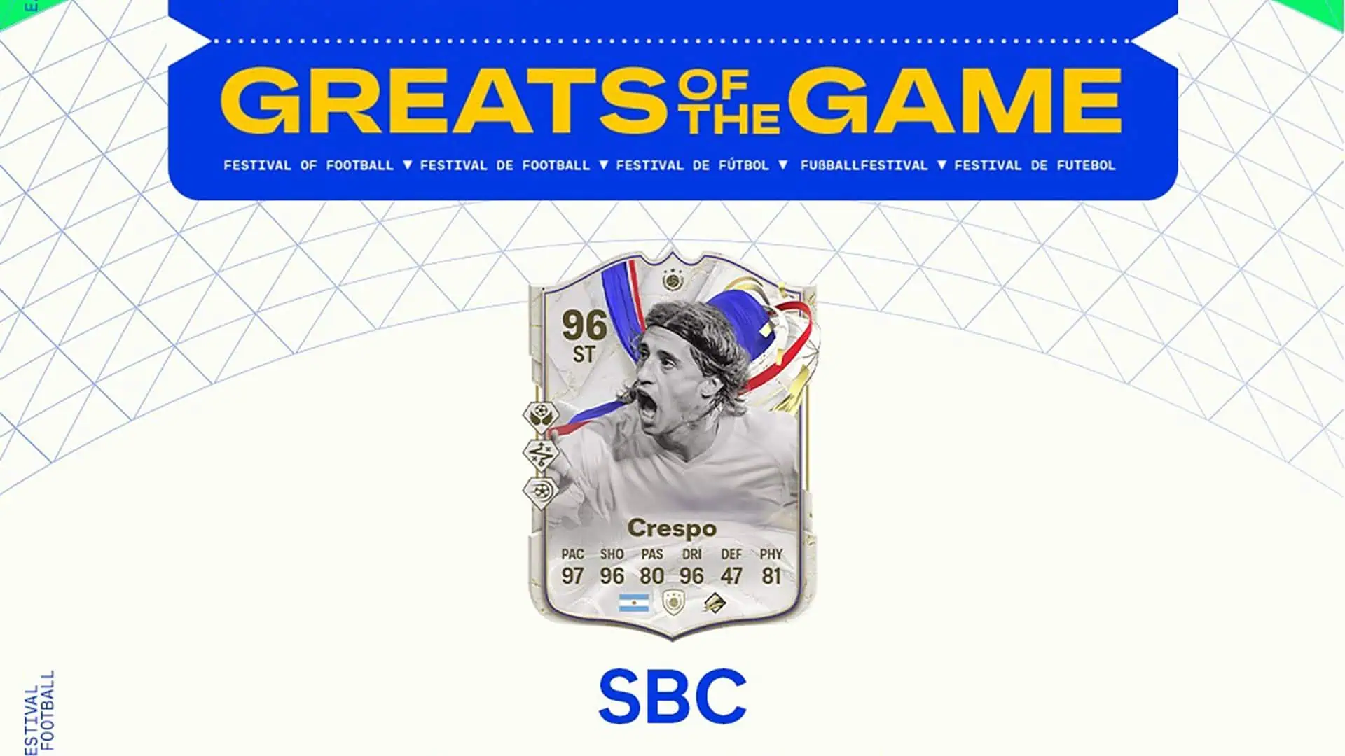EA FC 24 Hernán Crespo GOTG Greats Of The Game Icon SBC Review And ...