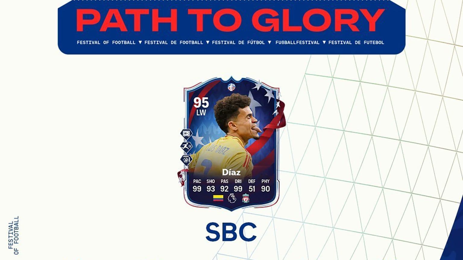 EA FC 24 Luis Díaz PTG Path To Glory SBC Review And Cheapest Solutions ...