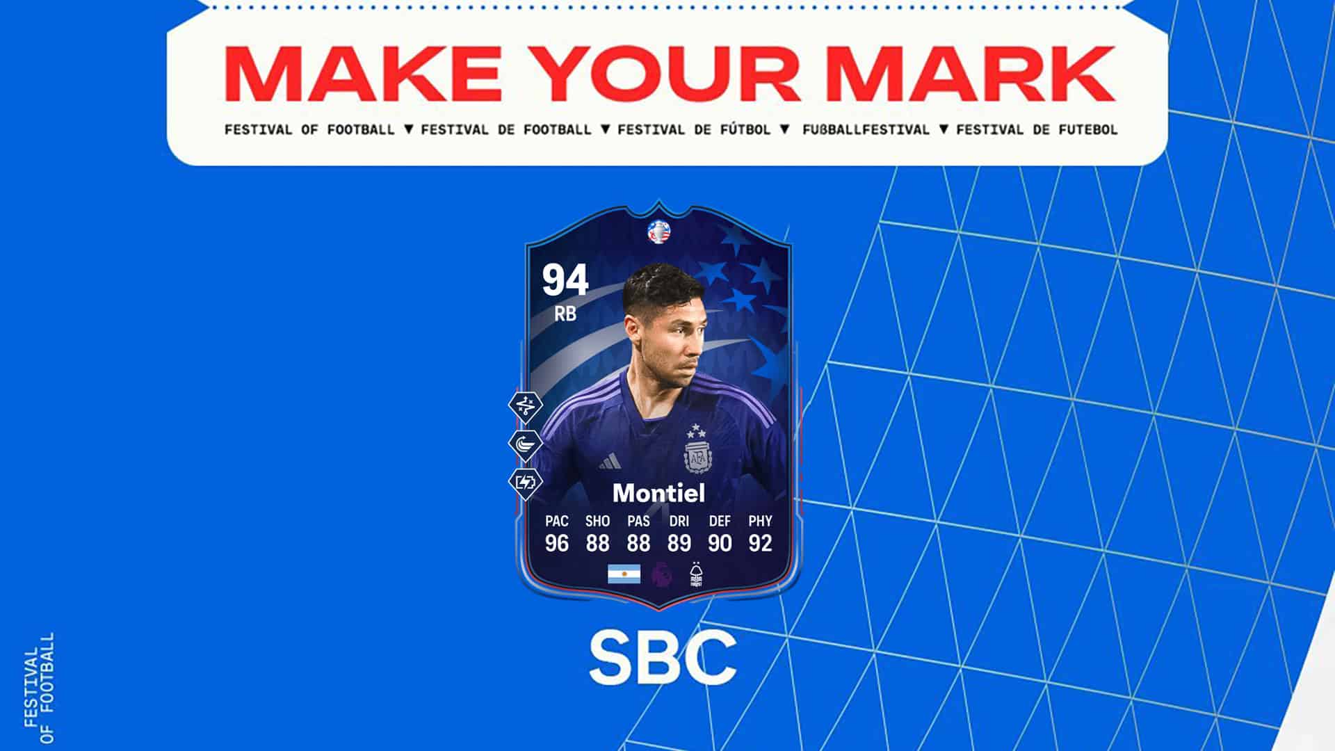 EA FC 24 Gonzalo Montiel Make Your Mark SBC Review And Solutions ...