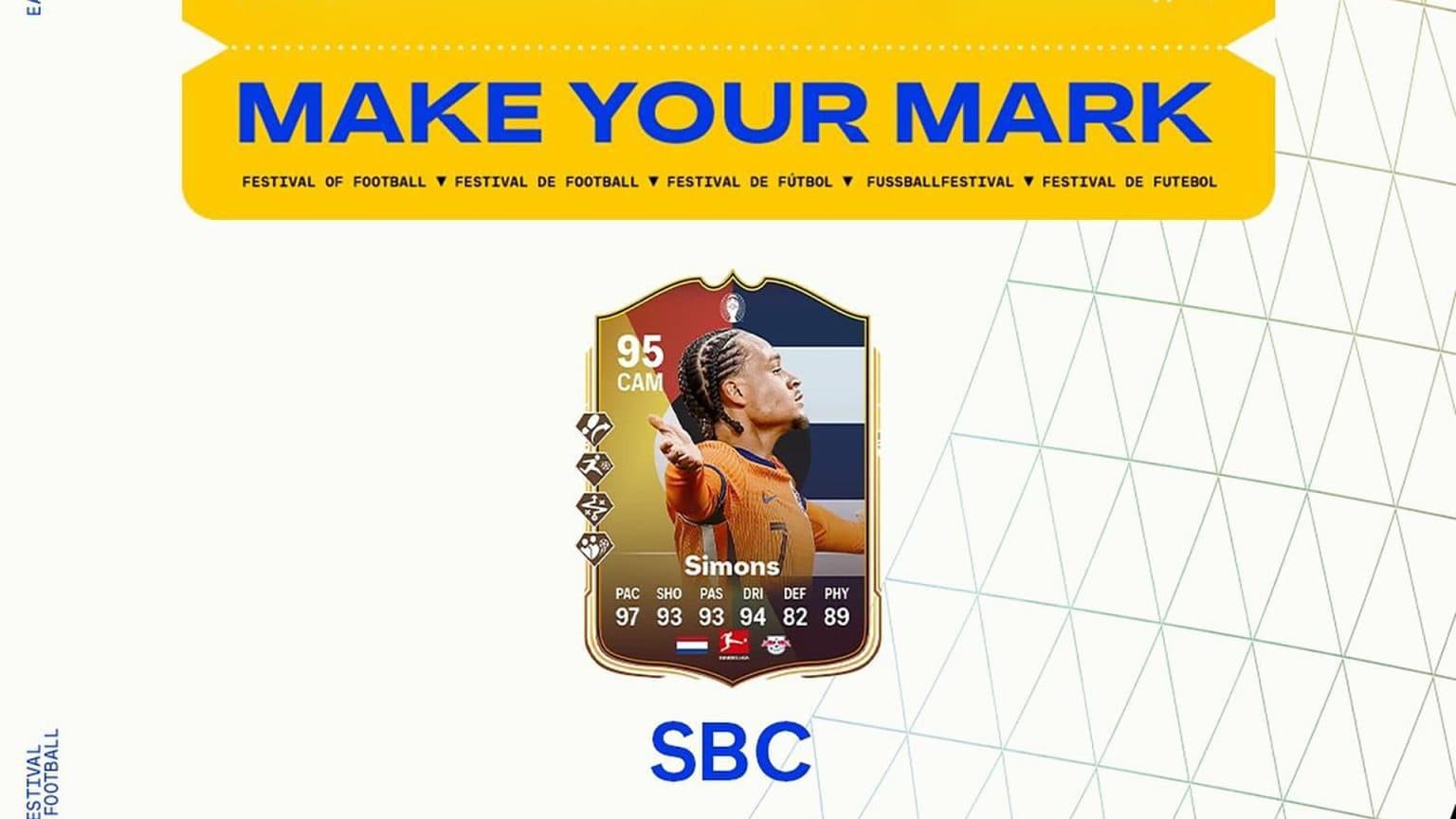 EA FC 24 Xavi Simons Make Your Mark SBC Review And Solutions ...