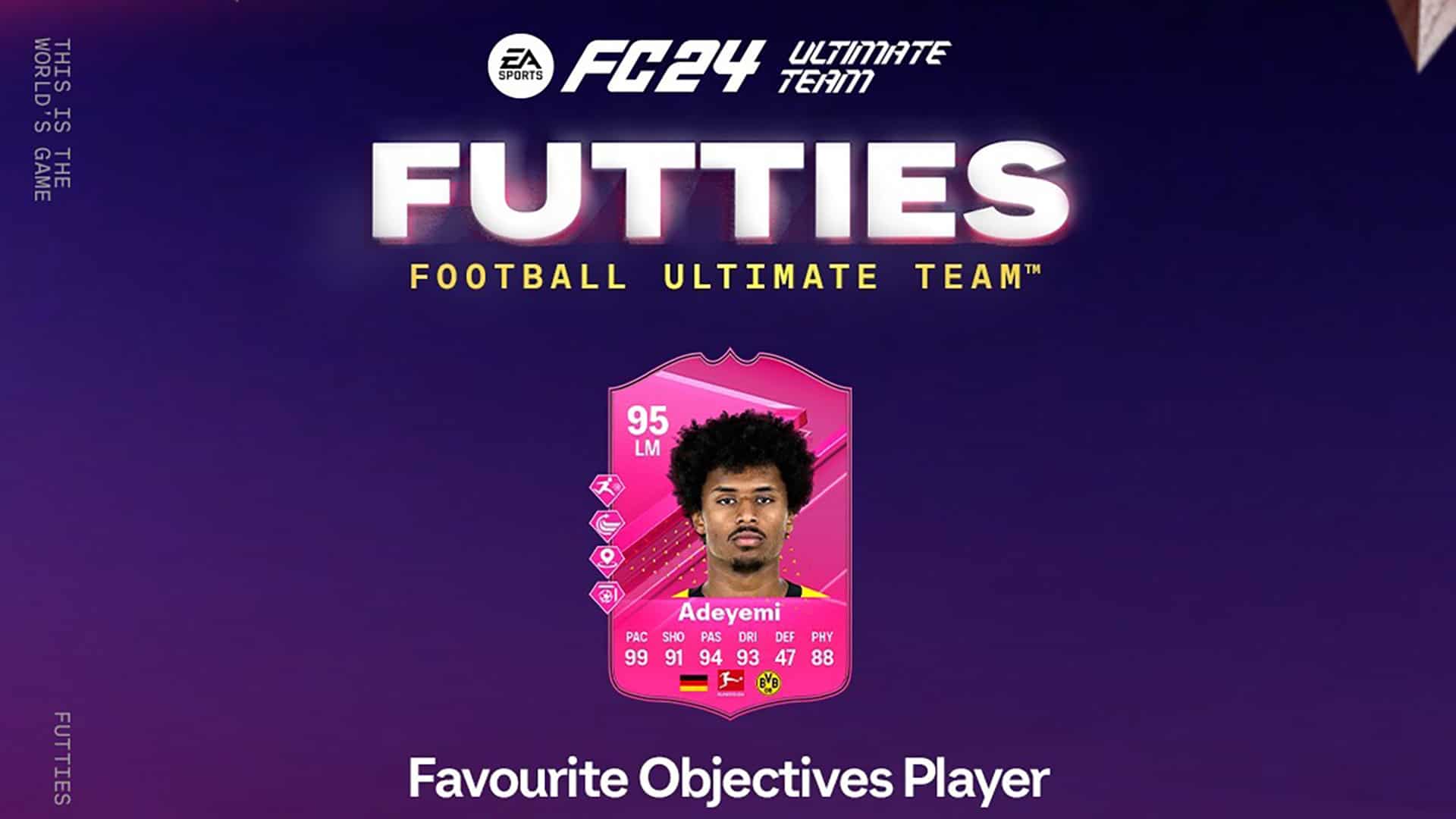 EA FC 24 Karim Adeyemi FUTTIES Objectives And Review | FifaUltimateTeam ... EA FC 24 Karim Adeyemi FUTTIES Objectives And Review | FifaUltimateTeam ...
