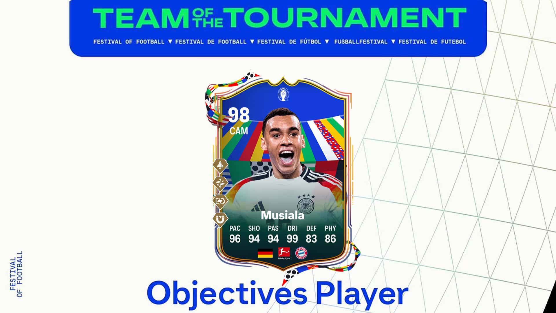 EA FC 24 Jamal Musiala TOTT Objectives And Review For Team Of The ...