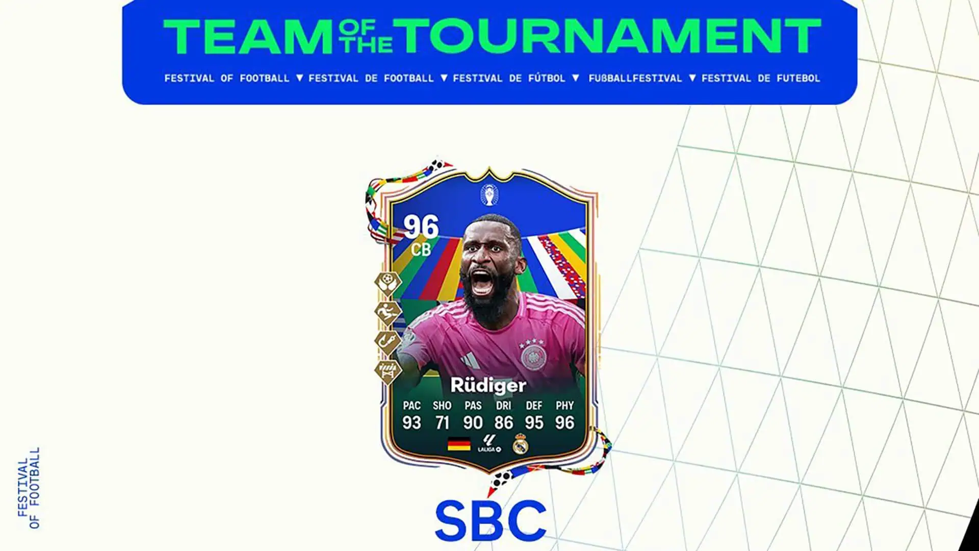 EA FC 24 Antonio Rudiger TOTT SBC Review And Solutions For Team Of The ...