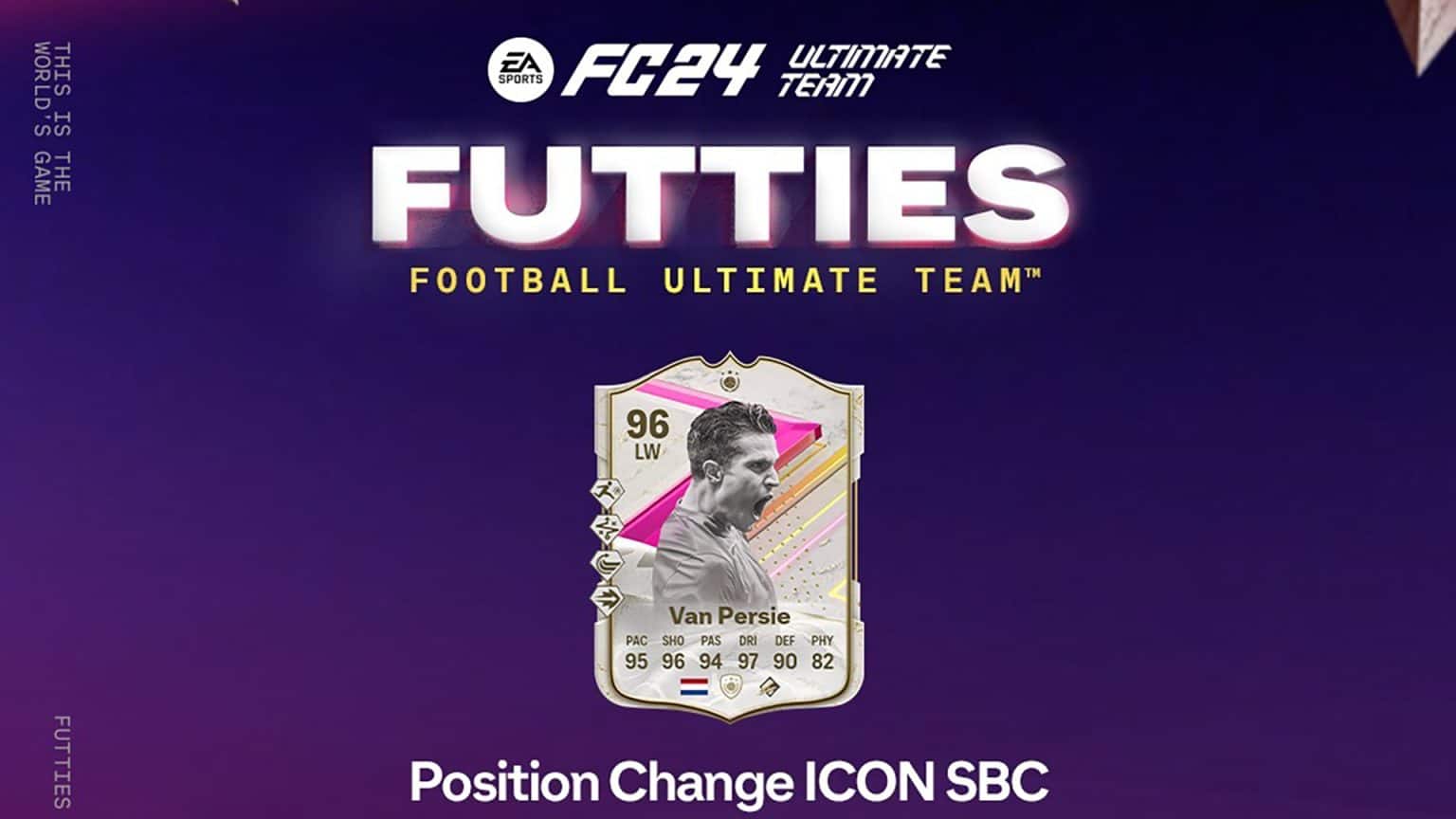 EA FC 24 Robin Van Persie FUTTIES Position Change Icon SBC Review And ...