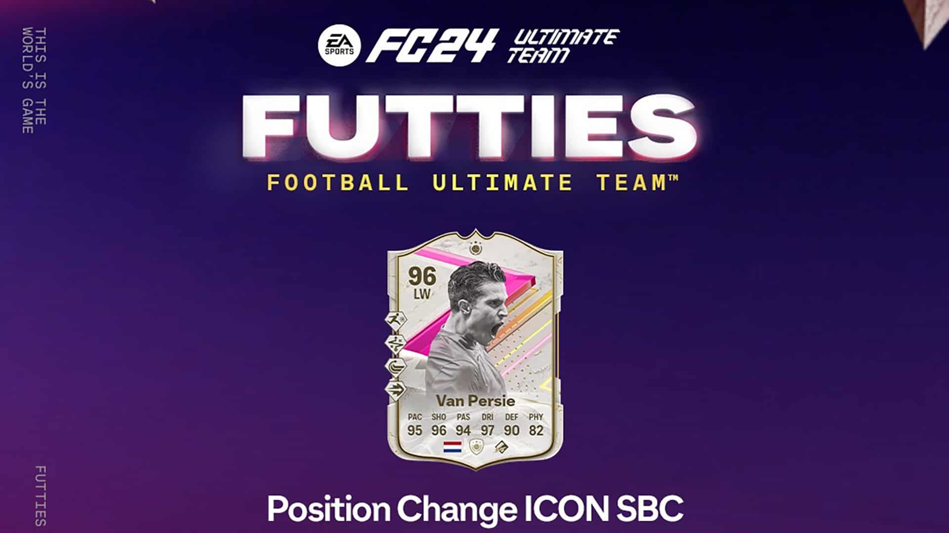 EA FC 24 Robin Van Persie FUTTIES Position Change Icon SBC Review And ...