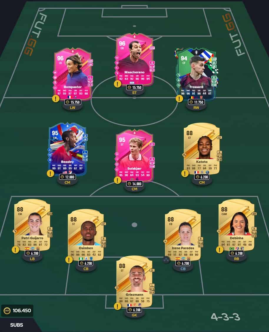 EA FC 24 Caroline Graham Hansen FUTTIES SBC Review And Solutions - FifaUltimateTeam.it - UK