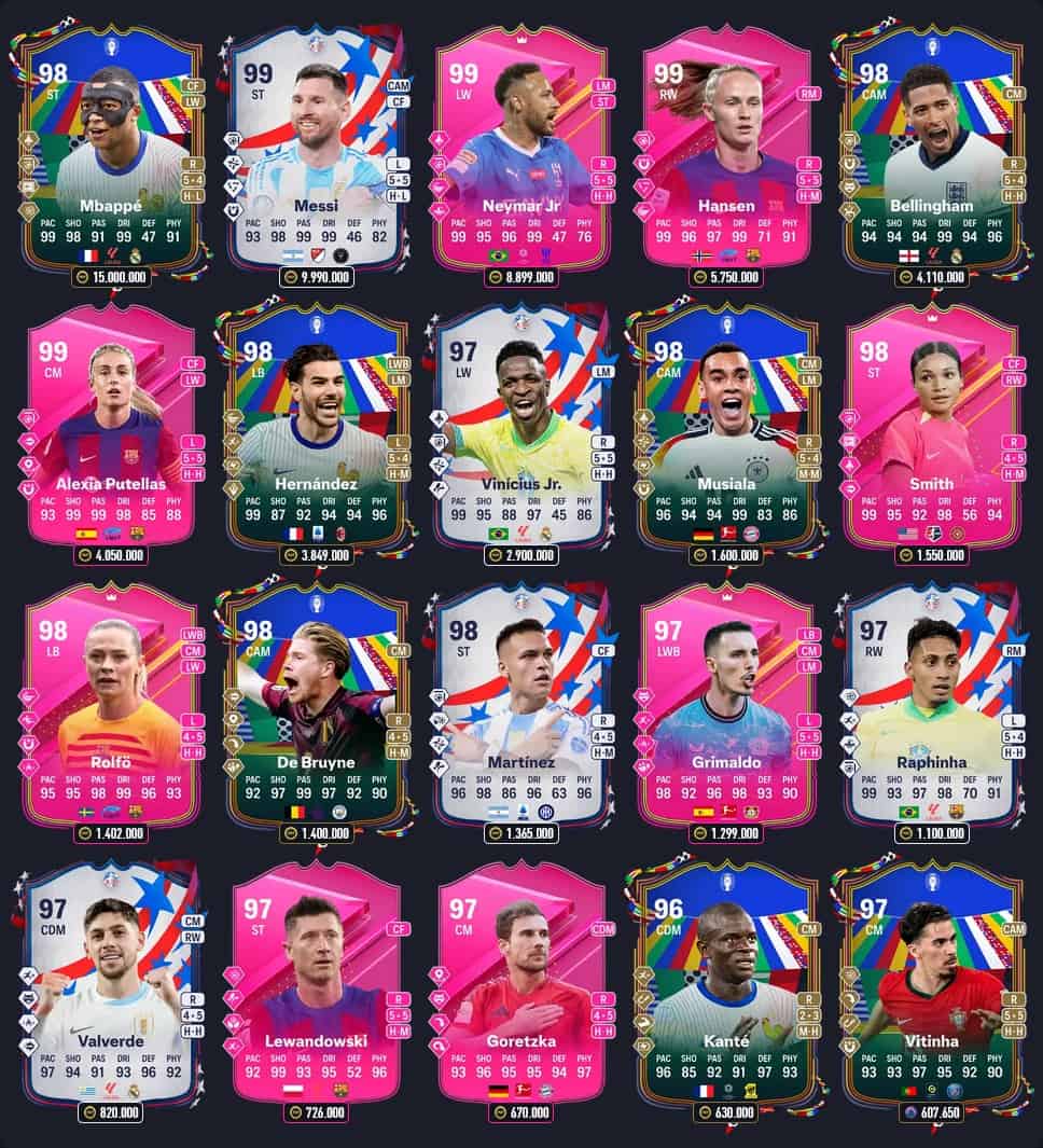 EA FC 24 TOTT, FUTTIES Team 1 or FUTTIES Team 2 Upgrade SBC Top Rewards List And Solutions ...