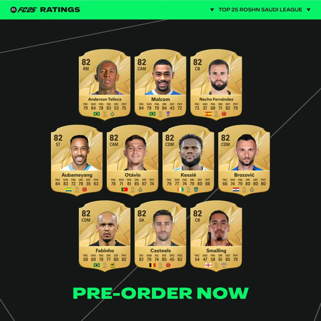 EA FC 25 Roshn Saudi League Ratings: Top 25 With Neymar, C. Ronaldo And ...