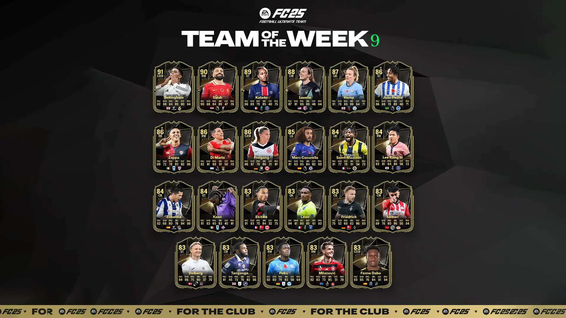 EA FC 25 TOTW 9 All Leaks And Official Release On 13 November ...
