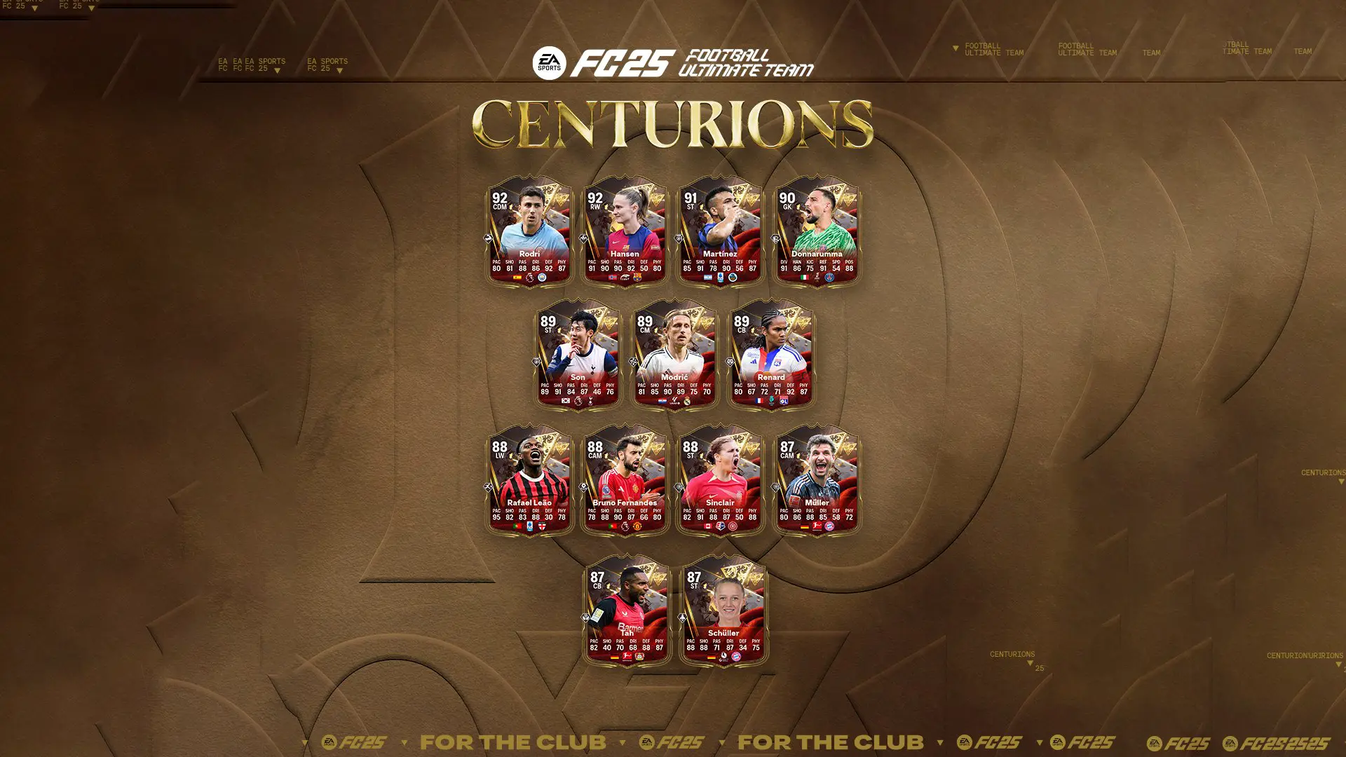 EA FC 25 Centurions Team 1 And Icons Leaked So Far - FifaUltimateTeam.it - UK