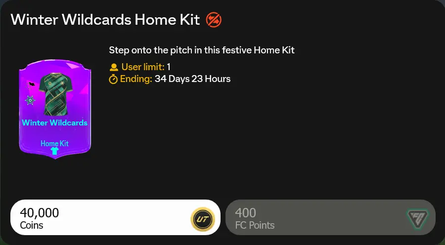 EA FC 25 Winter Wildcards Kit it Up Objectives: How To Get the Home Kit ...