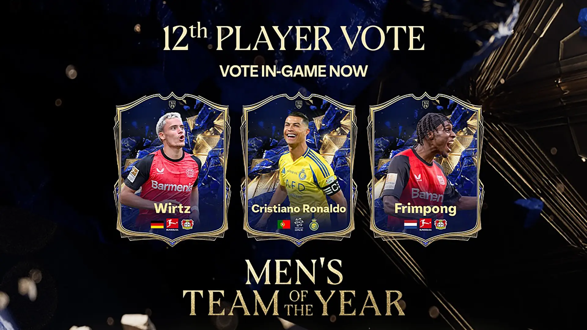 EA FC 25 How to Vote 12th TOTY Men And Women - Wirtz, Cristiano Ronaldo And Frimpong Nominees ...
