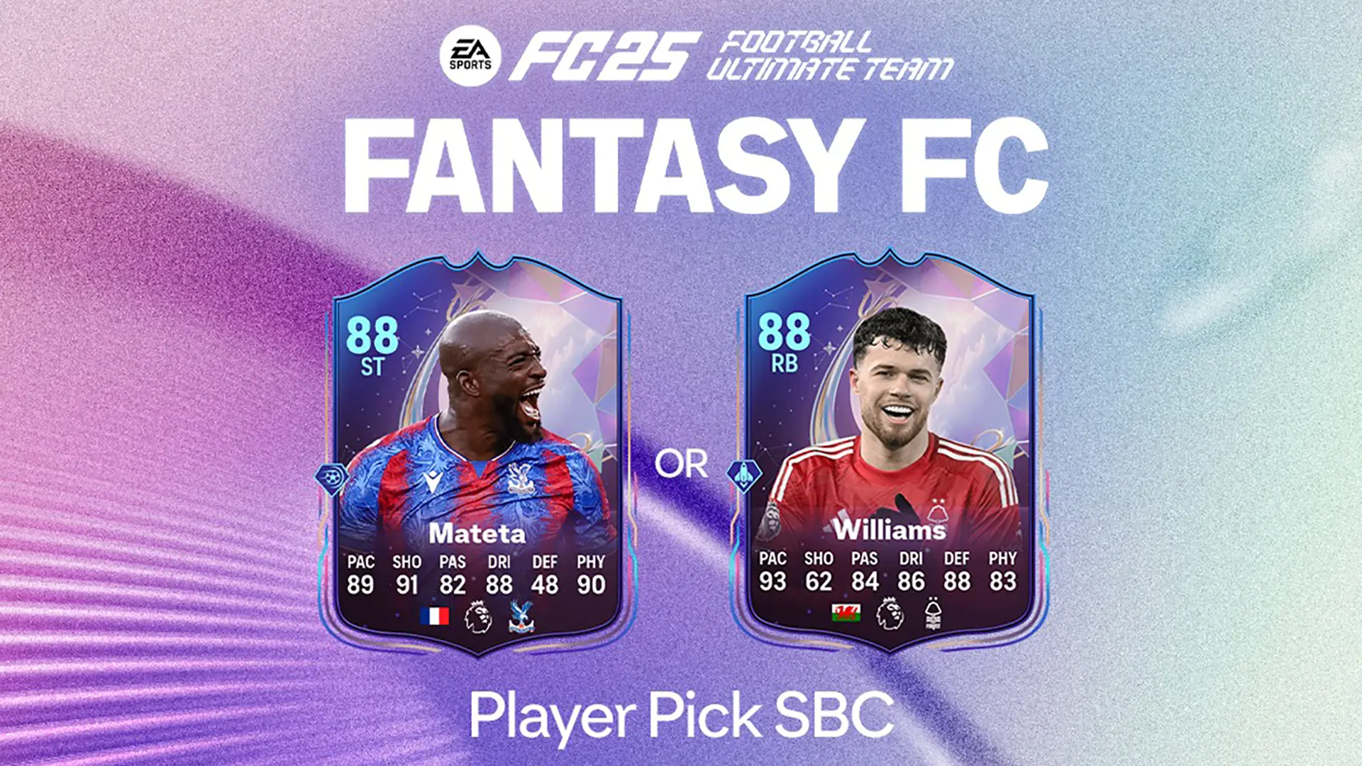 EA FC 25 Mateta Or Williams Fantasy FC Player Pick SBC - What's The ...