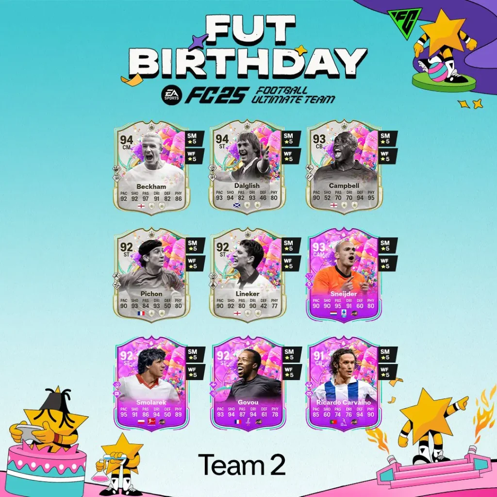EA FC 25 FUT Birthday Team 2 All Icons And Heroes Leaked So Far - FifaUltimateTeam.it - UK