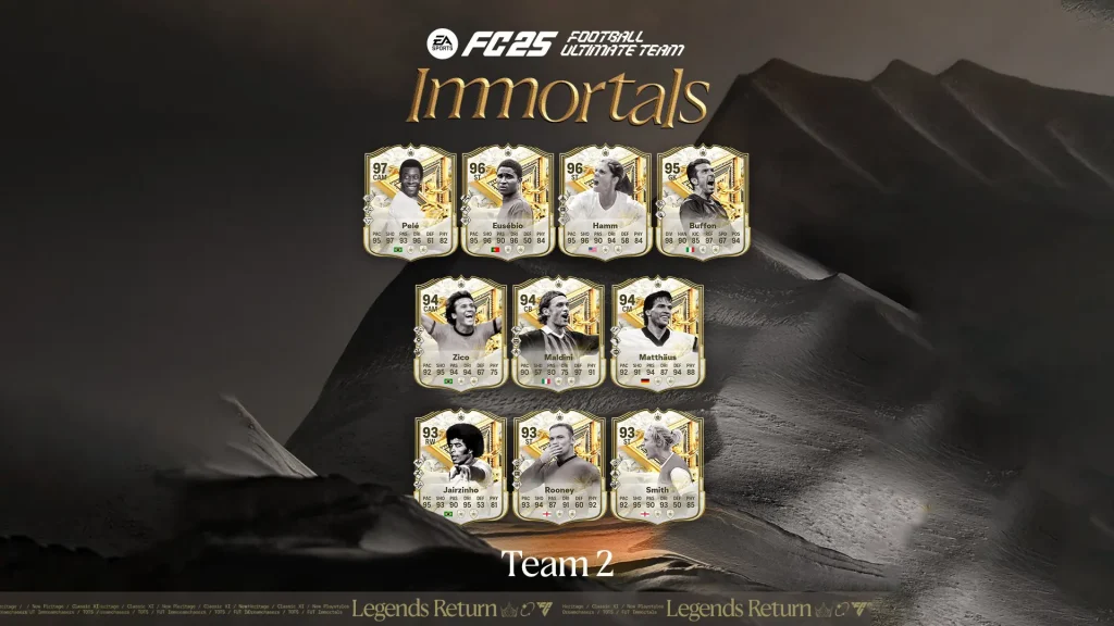 EA FC 25 Immortals Team 2 Featuring Eusebio Icon And More - FifaUltimateTeam.it - UK