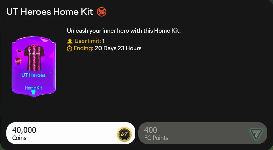 EA FC 25 UT Heroes Objectives: How To Get The Home Kit And 1,000 SP? - FifaUltimateTeam.it - UK