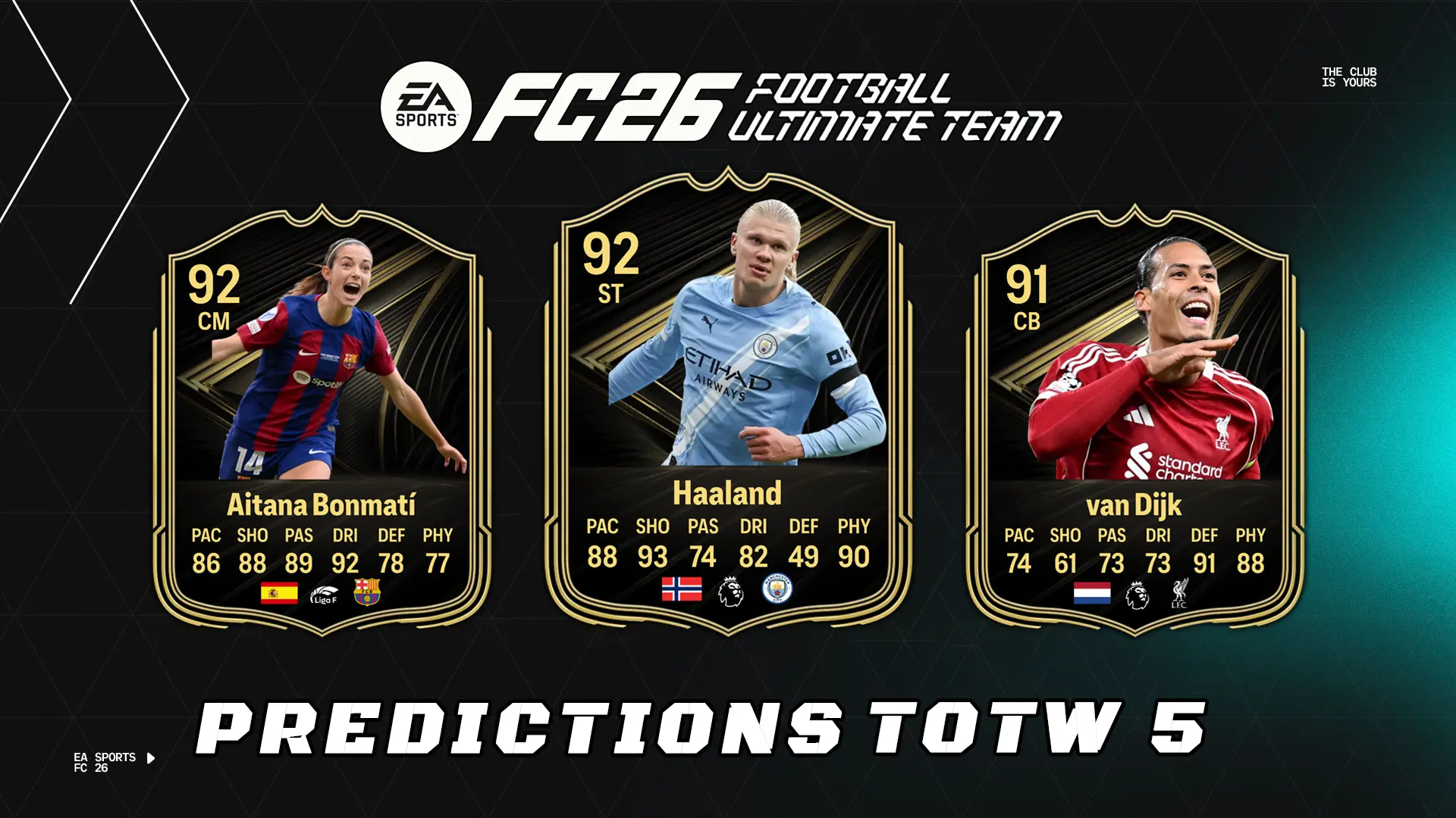 EA FC 26 TOTW 5 Predictions And All Contenders - FifaUltimateTeam.it - UK