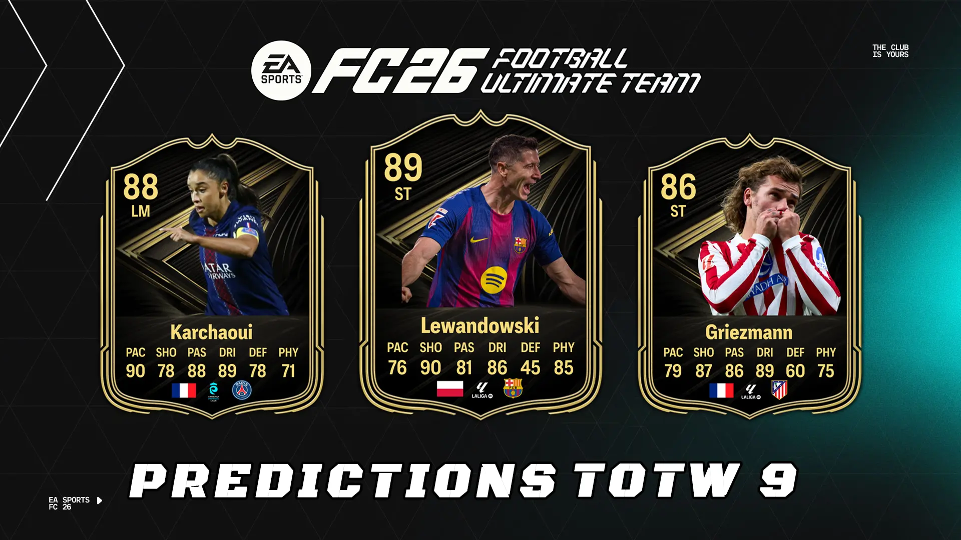 EA FC 26 TOTW 9 Predictions And All Contenders - FifaUltimateTeam.it - UK