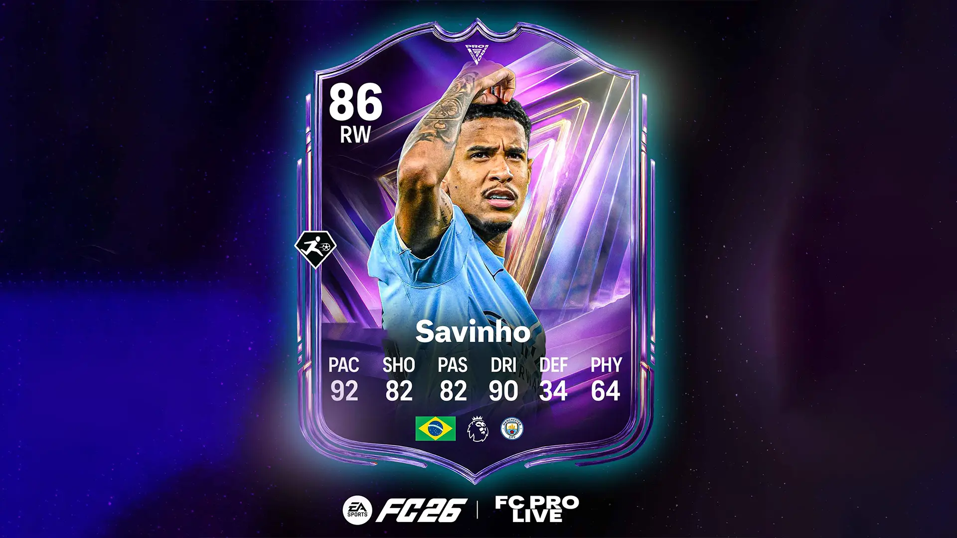 EA FC 26 Leak Confirms Savinho FC PRO Live - FifaUltimateTeam.it - UK