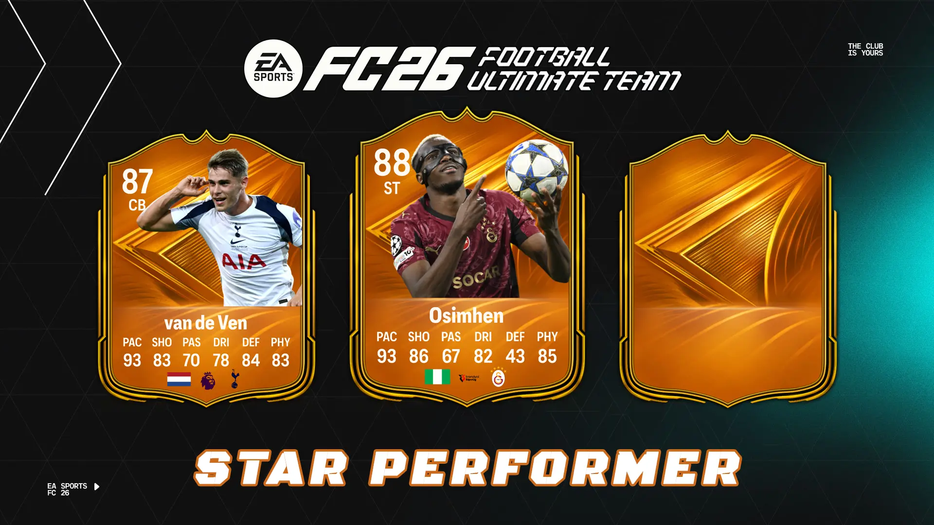 EA FC 26 Star Performers 8 November Featuring Osimhen And Van de Ven ...