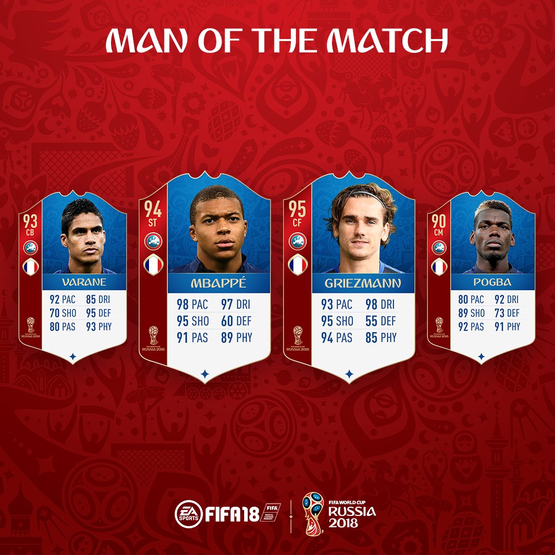 FUT 18: Annunciati quattro nuovi Man Of The Match – World Cup ...