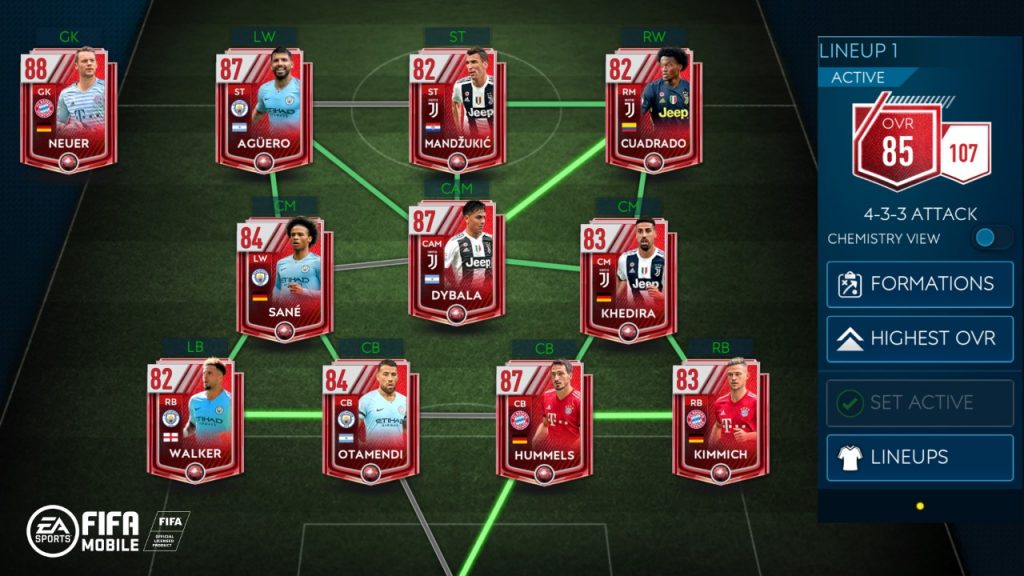 FIFA Mobile: Introdotta l'intesa di squadra - FifaUltimateTeam.it