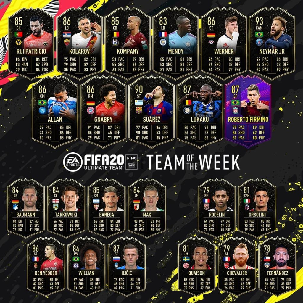 Fifa 20 Totw 15 Annunciata La Nuova Squadra Della Settimana