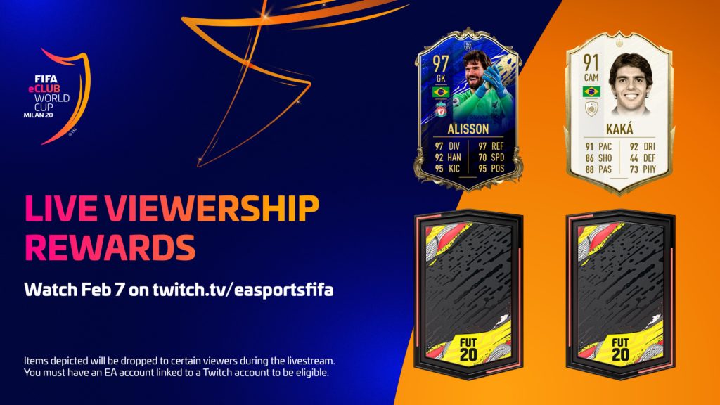 FIFA 20: Premi in palio durante la diretta della eClub World Cup 2020 ...